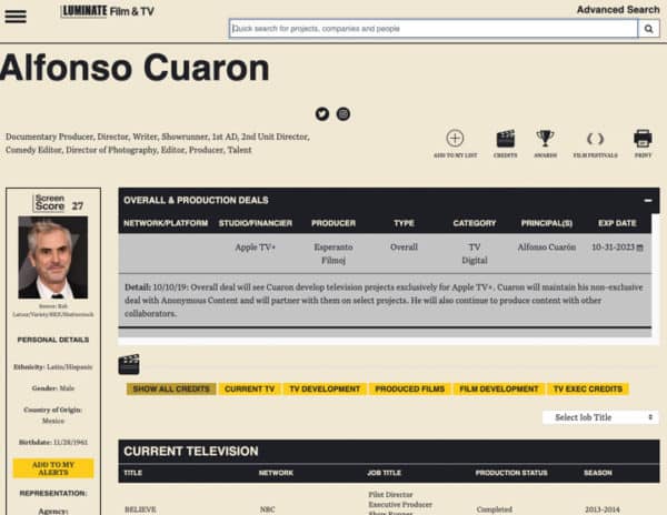 TV & Movie Database | Luminate Film & TV