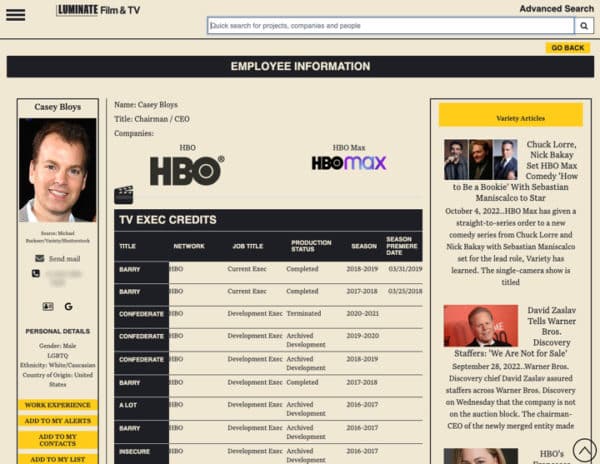 TV & Movie Database | Luminate Film & TV