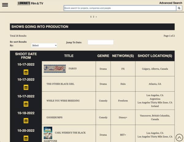 TV & Movie Database | Luminate Film & TV