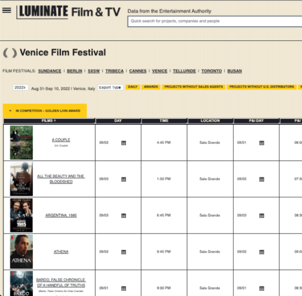 Film & TV Distributors | Luminate